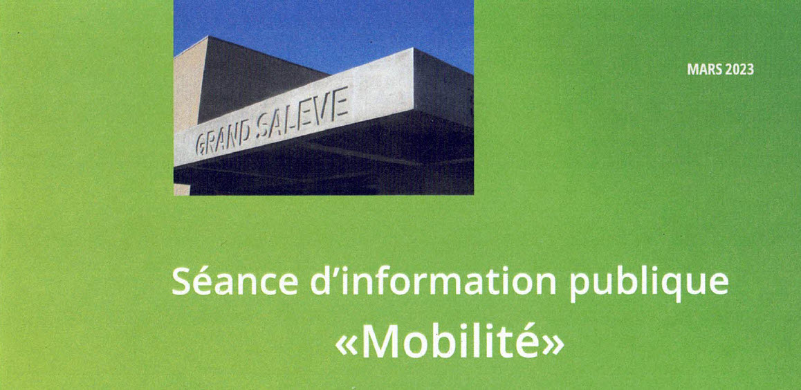 Séance d'information publique "Mobilité" ! - AssoTricouni